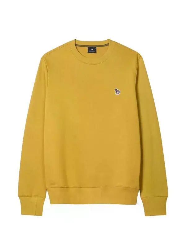 Paul Smith Zebra-patch Crew-neck Sweatshirt - Yellow