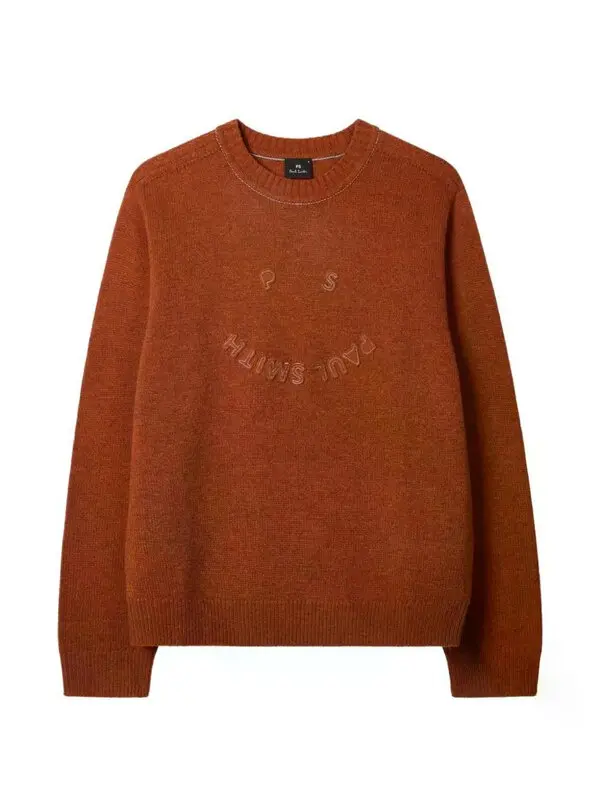 Paul Smith Embroidered Crew-neck Sweater - Orange
