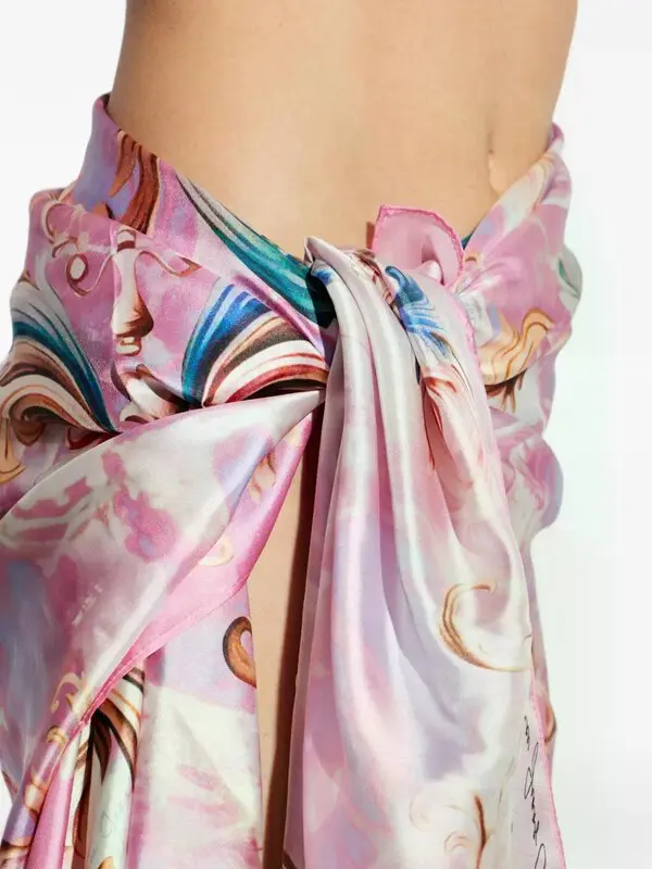 Versace Barocco-print Sarong