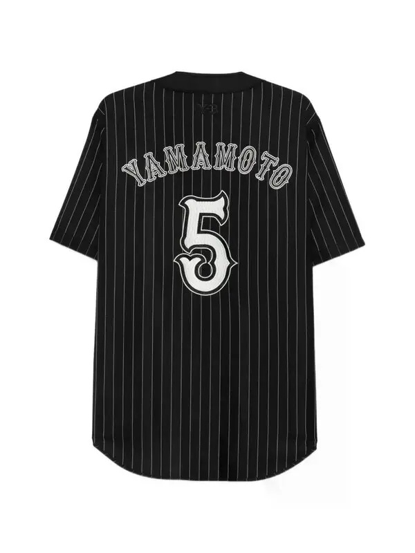 Y3 Pinstripe Zip-up Shirt
