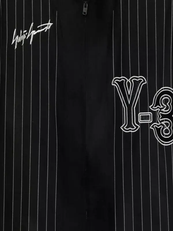 Y3 Pinstripe Zip-up Shirt