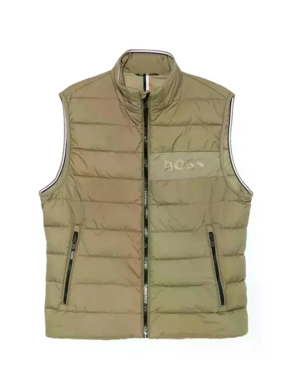 BOSS Logo Padded Gilet - Neutrals