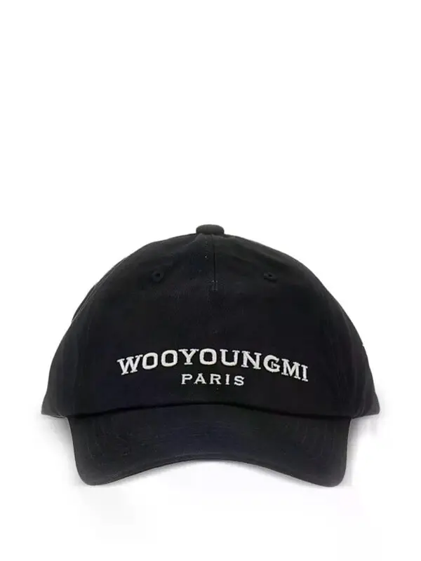 WOOYOUNGMI Embroidered Logo Baseball Cap - Black