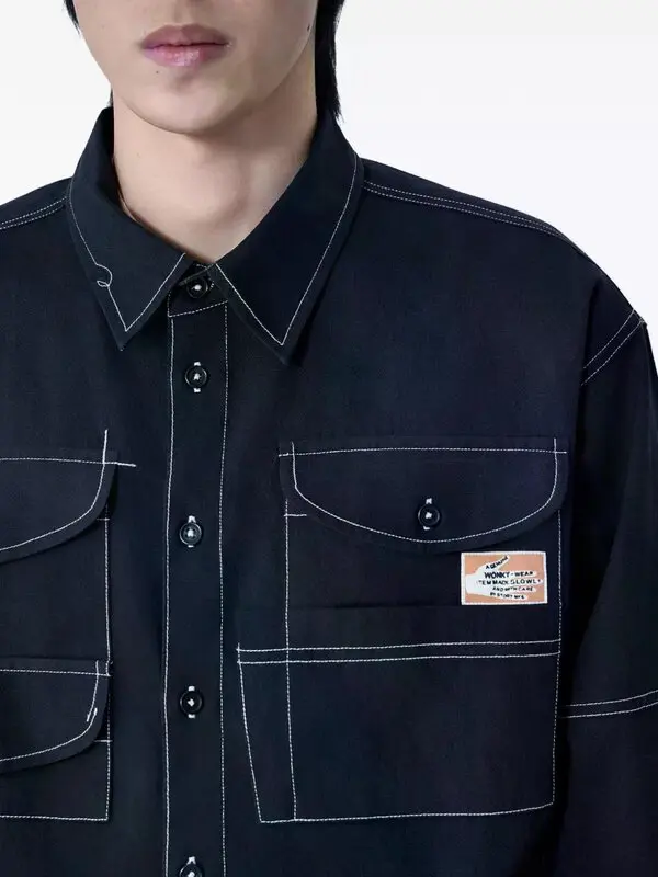 STORY MFG. Logo-patch Shirt
