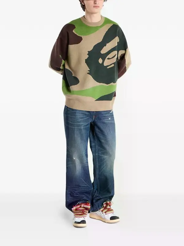 A BATHING APE Camouflage-print Sweatshirt