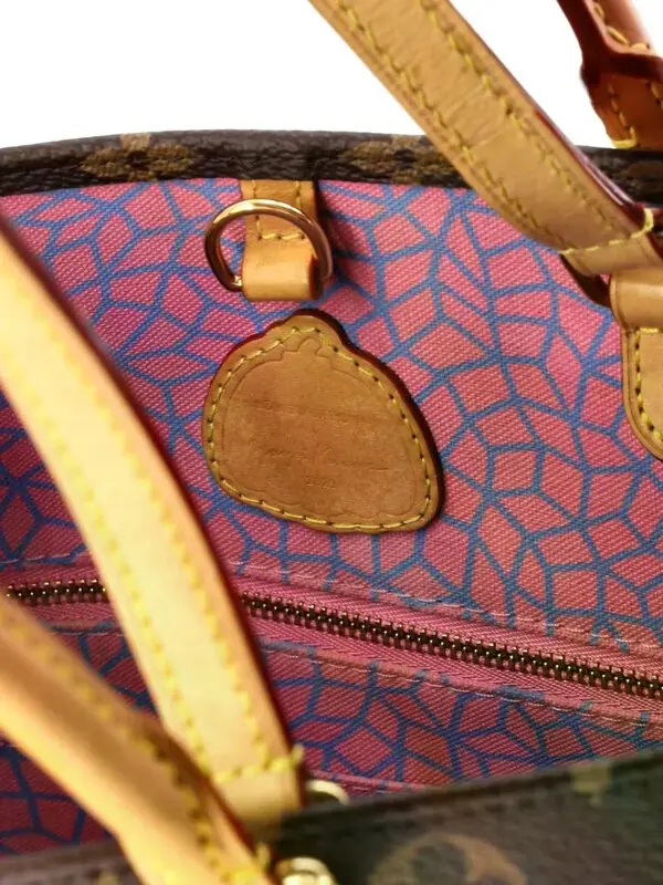 LOUIS VUITTON Yayoi Kusama Pumpkins Monogram Canvas Mm Tote Bag - Brown