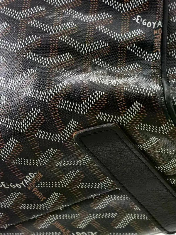 Goyard Voltaire Iii Coated Canvas Tote Bag - Black
