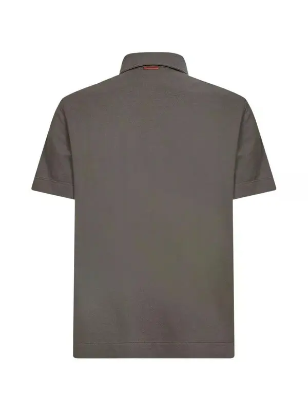 Zegna Buttoned Patch-pocket Polo Shirt