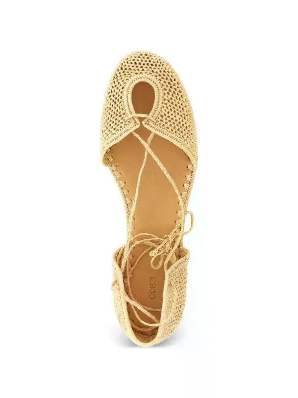 ODISSI Lace-up Flats - Neutrals