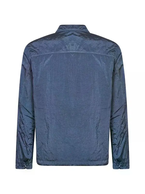 Stone Island Zip Up Shirt Jacket - Blue