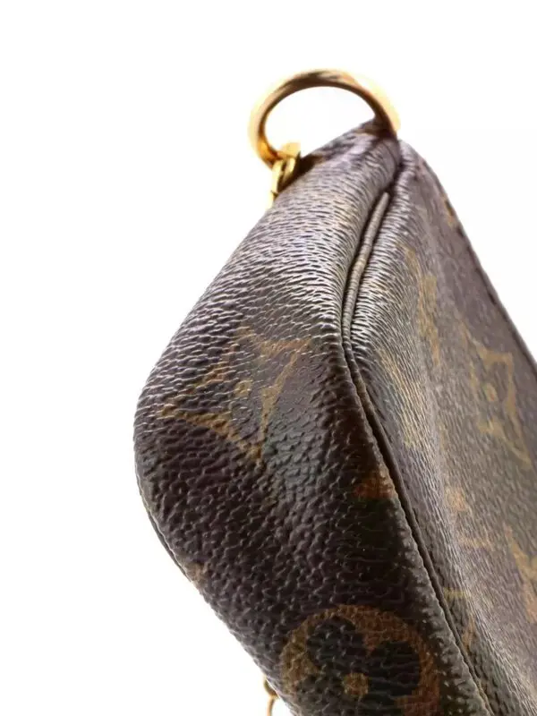LOUIS VUITTON Pochette Accessoires Monogram Canvas Mini Clutch - Brown