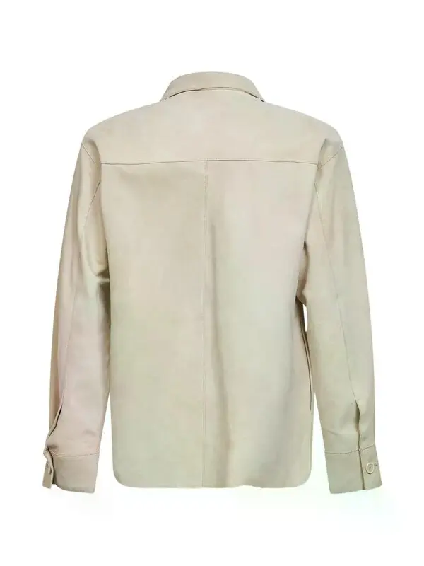 LARDINI Buttoned Chest-pockets Shirt - Neutrals