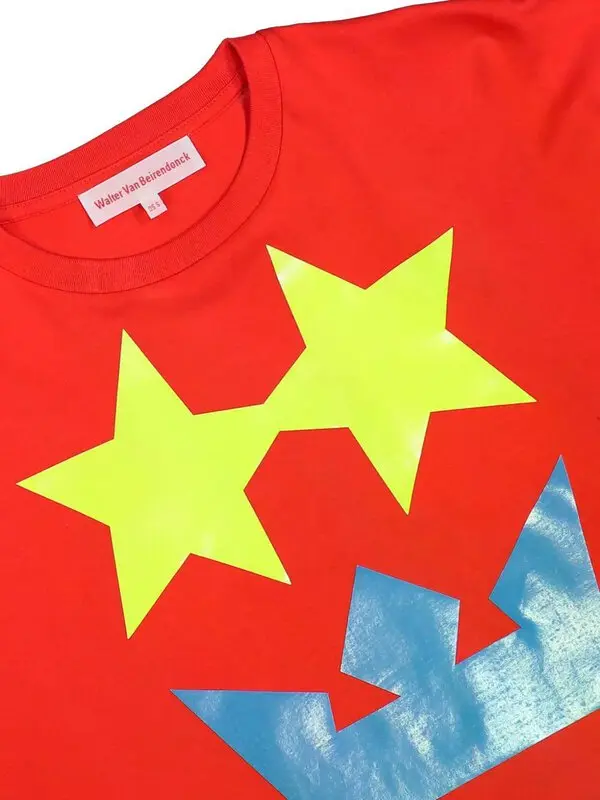 WALTER VAN BEIRENDONCK Waakzaam Front-print T-shirt