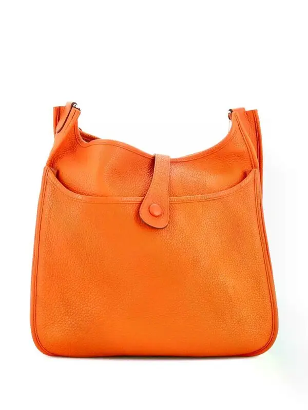 Hermès Evelyne Iii Clemence Gm Crossbody Bag - Orange