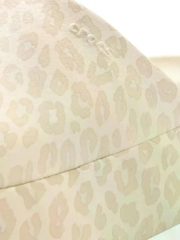 CROCS Dylan Leopard Platform Slides