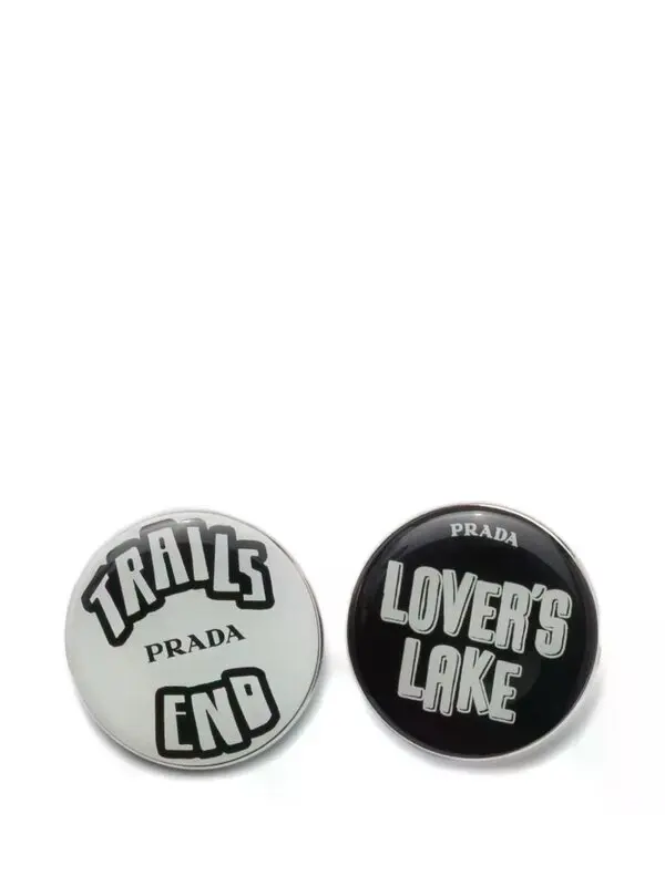 Prada Metal Pins - Silver