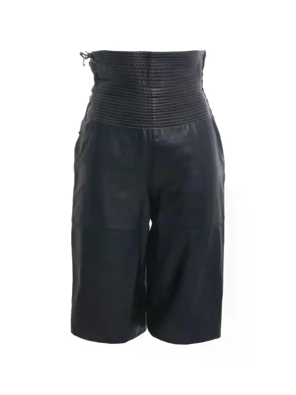 Gianfranco Ferre Leather Lace-up Top
