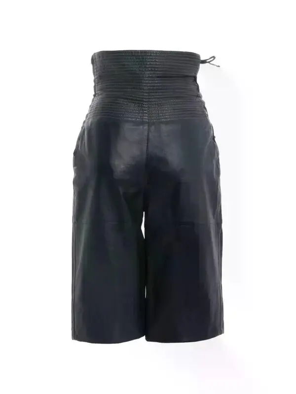 Gianfranco Ferre Leather Lace-up Top