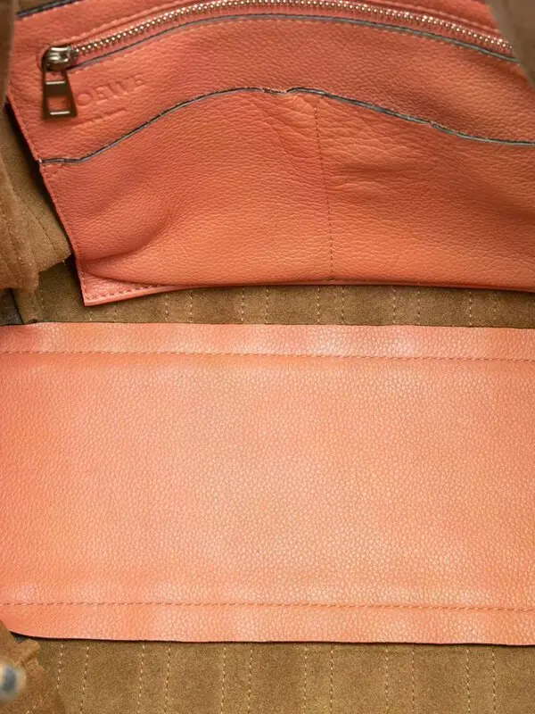 Loewe Leather Grid Flamenco Knot Tote Bag