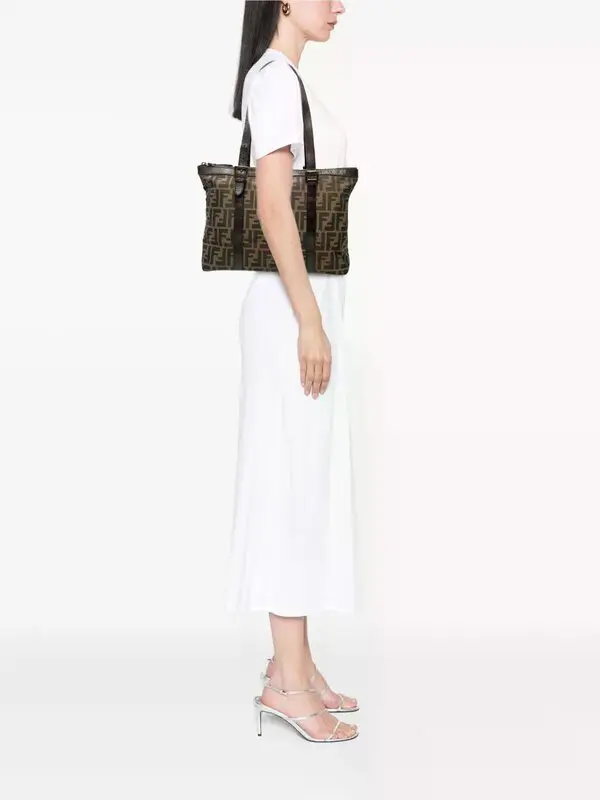 Fendi 2000-2010 Zucca Canvas Tote Bag