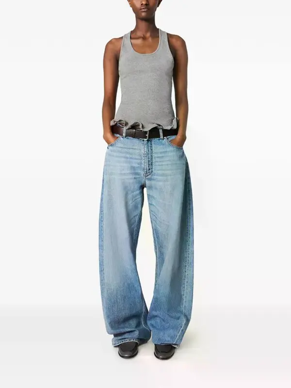 Stella McCartney Ruffled-hem Tank Top - Grey