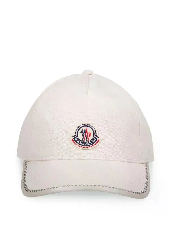 Moncler Logo-patch Cap - Neutrals