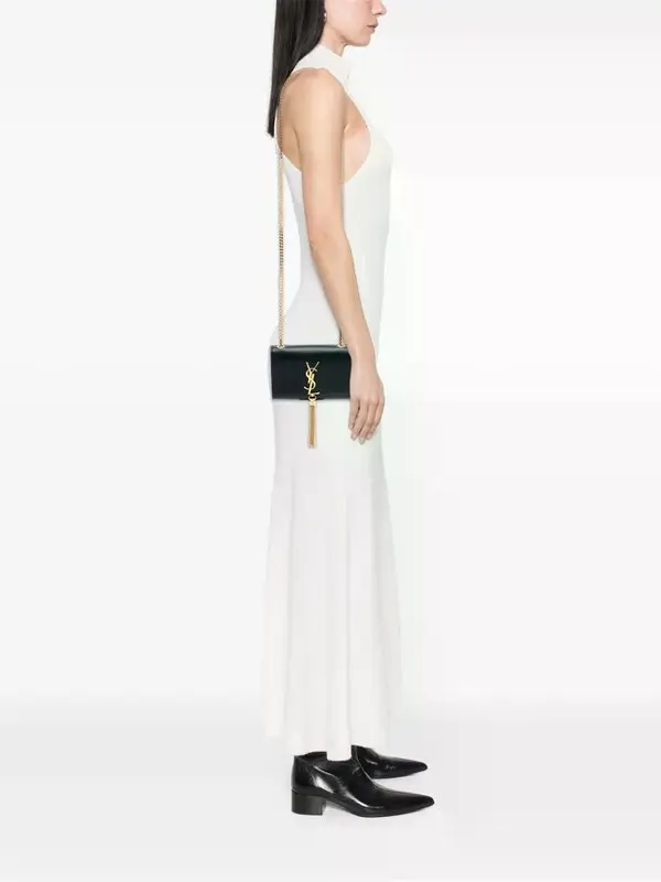 Saint Laurent Small Monogram Kate Tassel Crossbody Bag - Black