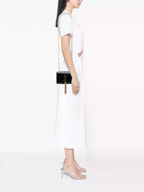 Saint Laurent 2013 Small Monogram Kate Tassel Crossbody Bag - Black