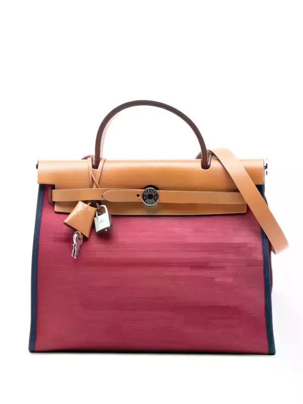 Hermès 2014 Toile Herbag Zip 31 Satchel