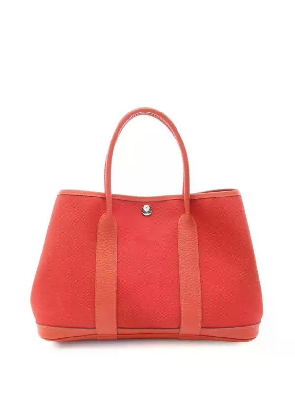 Hermès 2016 Toile And Negonda Garden Party 30 Tote Bag - Red