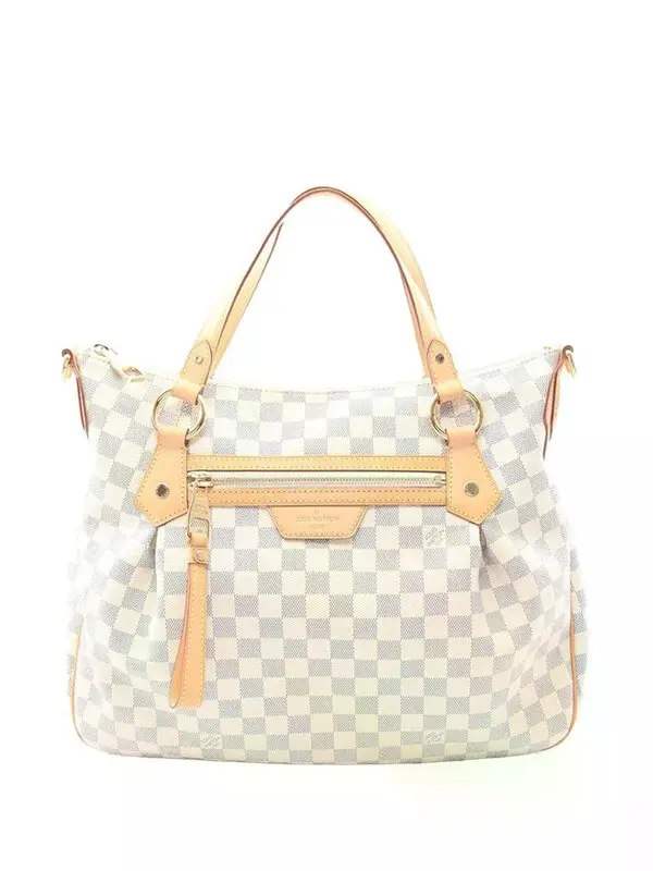 LOUIS VUITTON 2012 Damier Azur Evora Mm Satchel - White