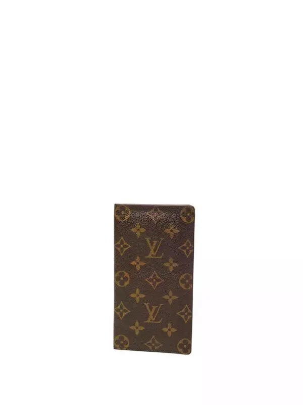 LOUIS VUITTON 2001 Monogram Brazza Wallet Long Wallets - Brown