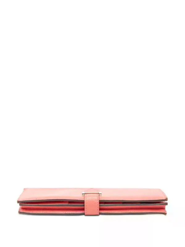 Hermès 2020 Chevre Mysore Bearn Wallet Long Wallets - Pink