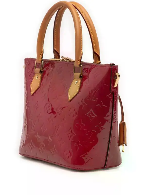 LOUIS VUITTON 2014 Monogram Vernis Montebello Pm Satchel - Red