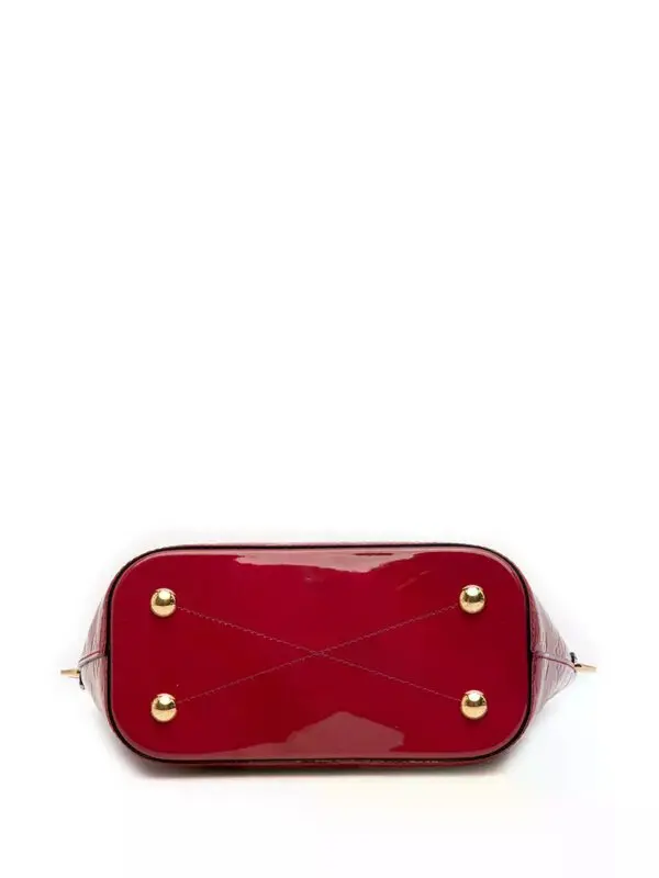 LOUIS VUITTON 2014 Monogram Vernis Montebello Pm Satchel - Red