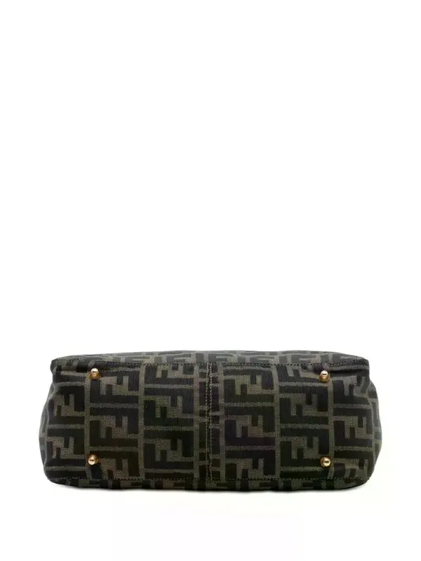 Fendi 20th Century Zucca Canvas Twins Tote Bag - Brown