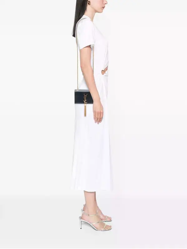 Saint Laurent Small Monogram Kate Tassel Crossbody Bag - Black