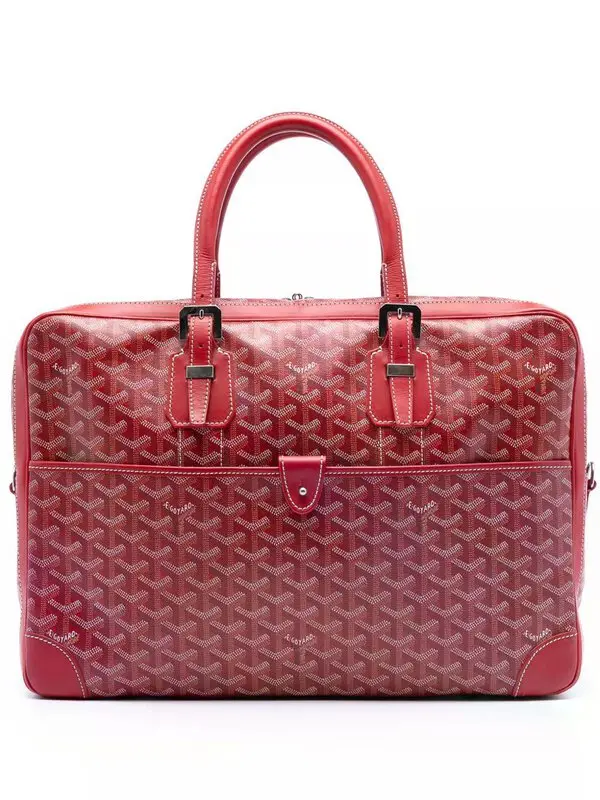 Goyard Ambassade Mm Business Bag - Red