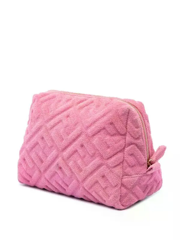 Fendi Zucca Embossed Terry Cloth Pouch
