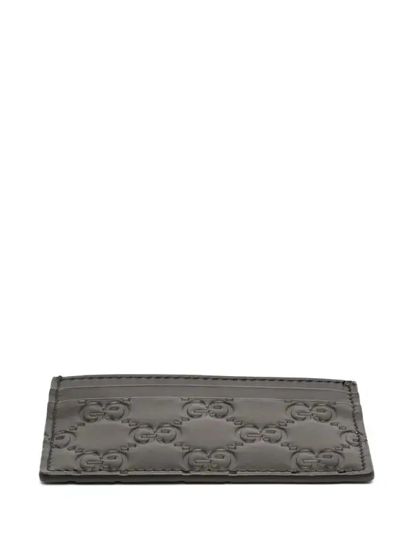 Gucci 2016-2025 Guccissima Card Holder - Black