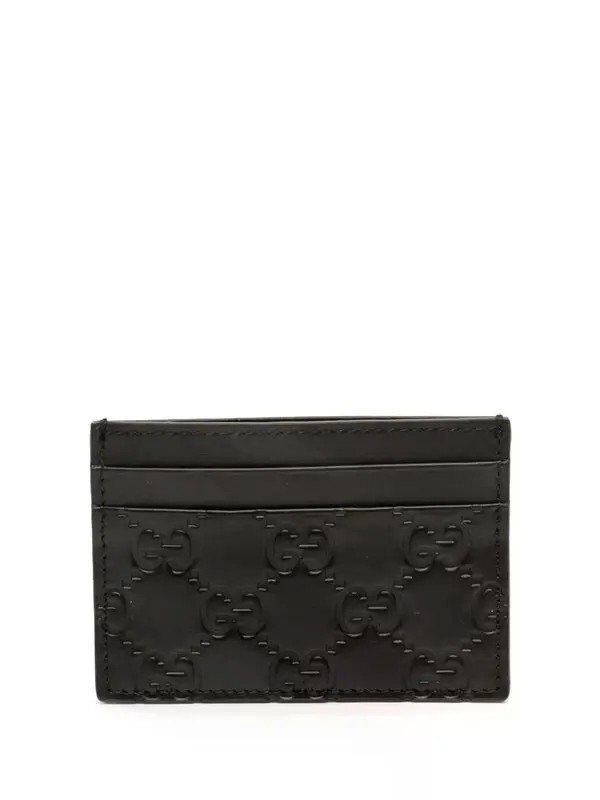 Gucci 2000-2015 Guccissima Card Holder - Black