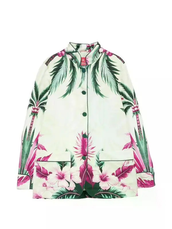 F.R.S FOR RESTLESS SLEEPERS Floral-print Jacket - Green