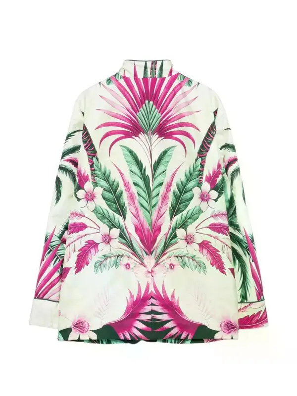 F.R.S FOR RESTLESS SLEEPERS Floral-print Jacket - Green