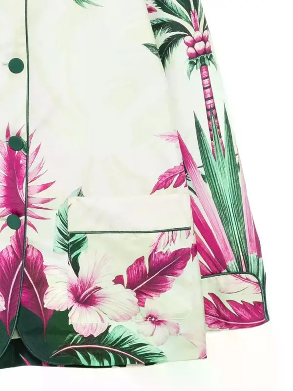 F.R.S FOR RESTLESS SLEEPERS Floral-print Jacket - Green