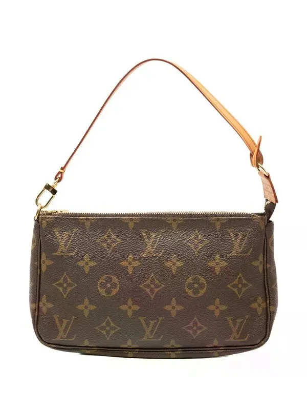 LOUIS VUITTON 2001 Monogram Pochette Accessoires - Brown