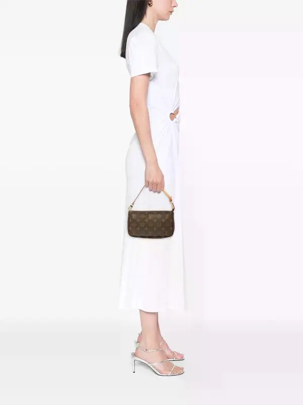 LOUIS VUITTON 2001 Monogram Pochette Accessoires - Brown