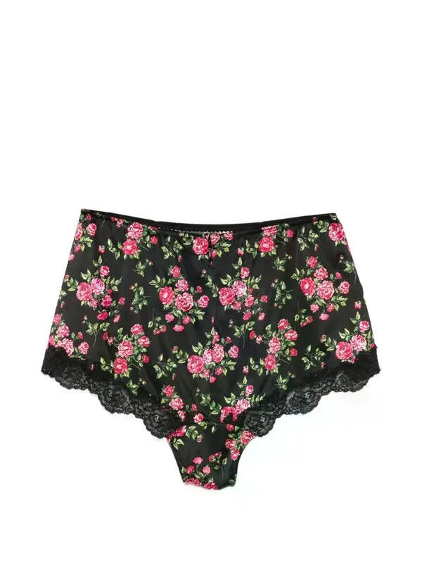 Dolce & Gabbana Floral-print Lace Briefs