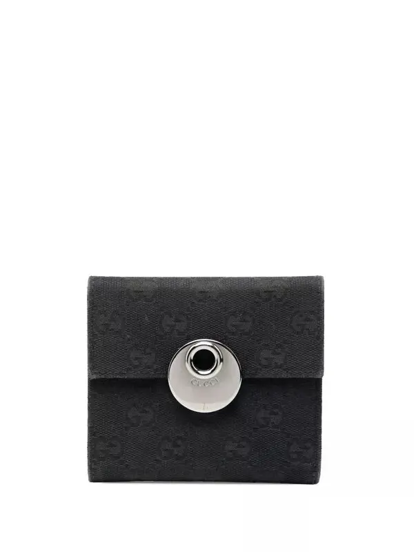Gucci 2000-2015 Gg Canvas Eclipse Wallet Small Wallets - Black