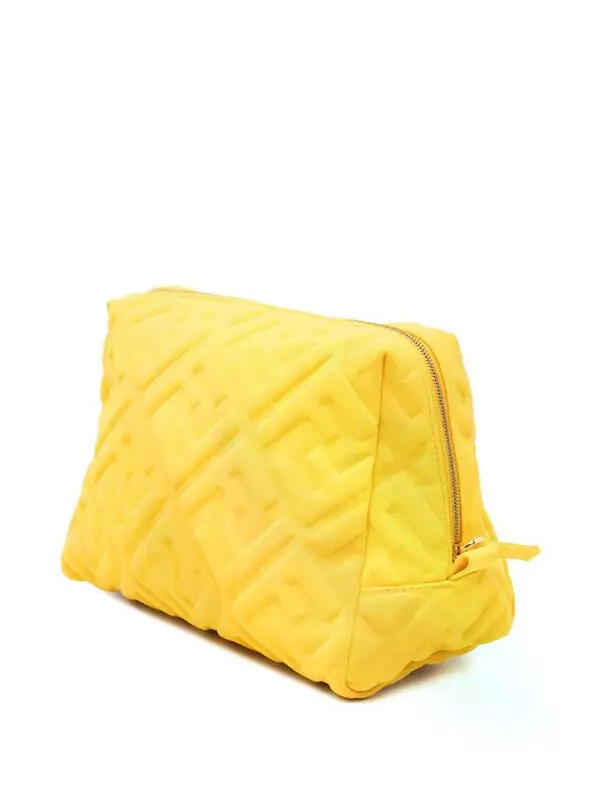 Fendi Zucca Embossed Technical Fabric Pouch
