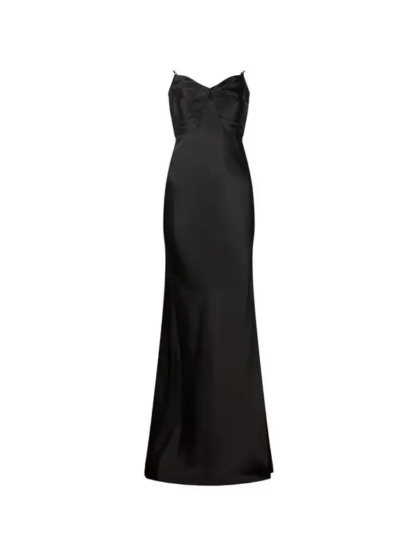 Elisabetta Franchi Red Carpet Dress In Satin